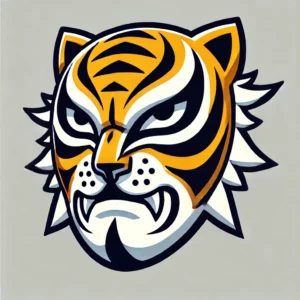 DALL·E 2024-12-19 16.30.23 – A stylized tiger mask icon inspired by ...